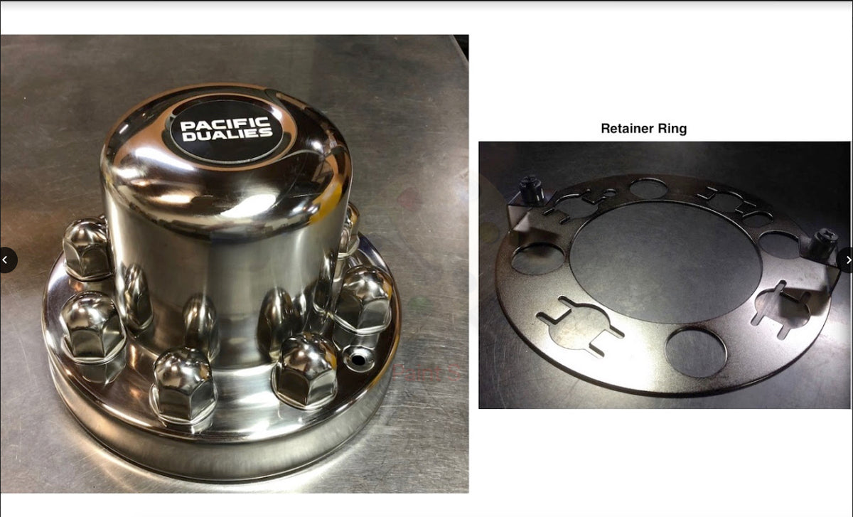 37-1604 Center Cap - 16" Rear, 8 Lug Nut Style For 37-1608 (w/stainles ...